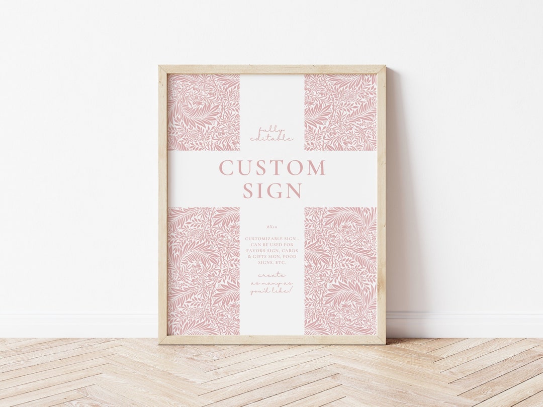Floral First Communion Custom Sign Template, Printable 1st Communion ...