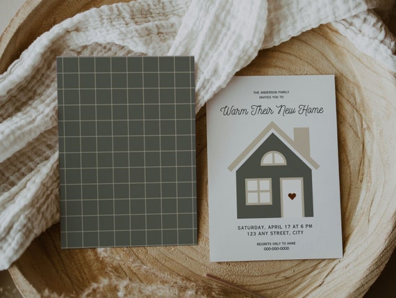 Invitaciones De Inauguración De La Casa Imprimibles En Blanco Y Gratuitas