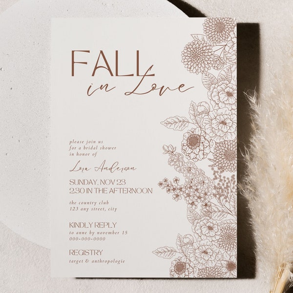 Bridal Shower Falling in Love Theme - Etsy