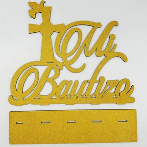 Mi Bautizo Wooden Sign With Stand Centerpiece Sign Party Favor ...