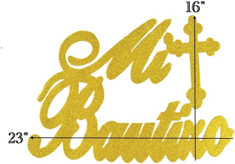 Mi Bautizo Boy Girl Glitter Foam Banner Backdrop Baptism - Etsy