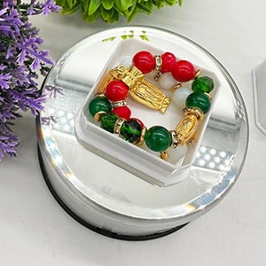 Rosary Lady Guadalupe Virgin Mary Charms Beaded Multi Color Rosary ...