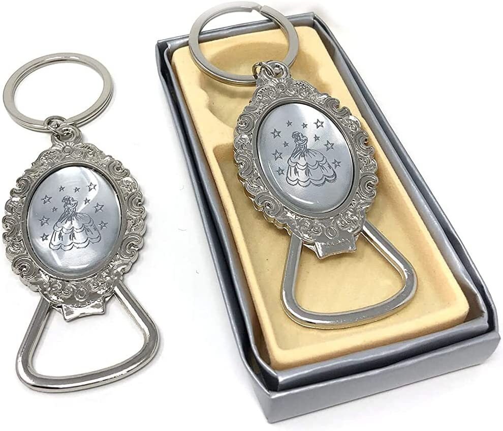 Quinceañera Keychain Bottle Opener Favor - Sweet 15 Mis Quince 15 ...