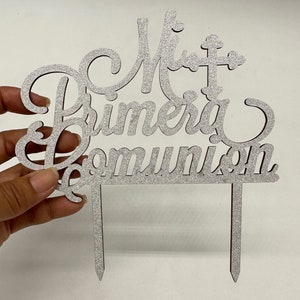 Mi Primera Comunión Cake Topper - First Holy Communion Cake Decor, God ...