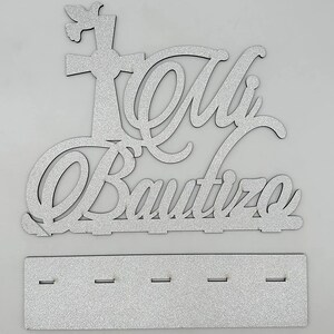 Mi Bautizo Wooden Sign With Stand Centerpiece Sign Party Favor ...
