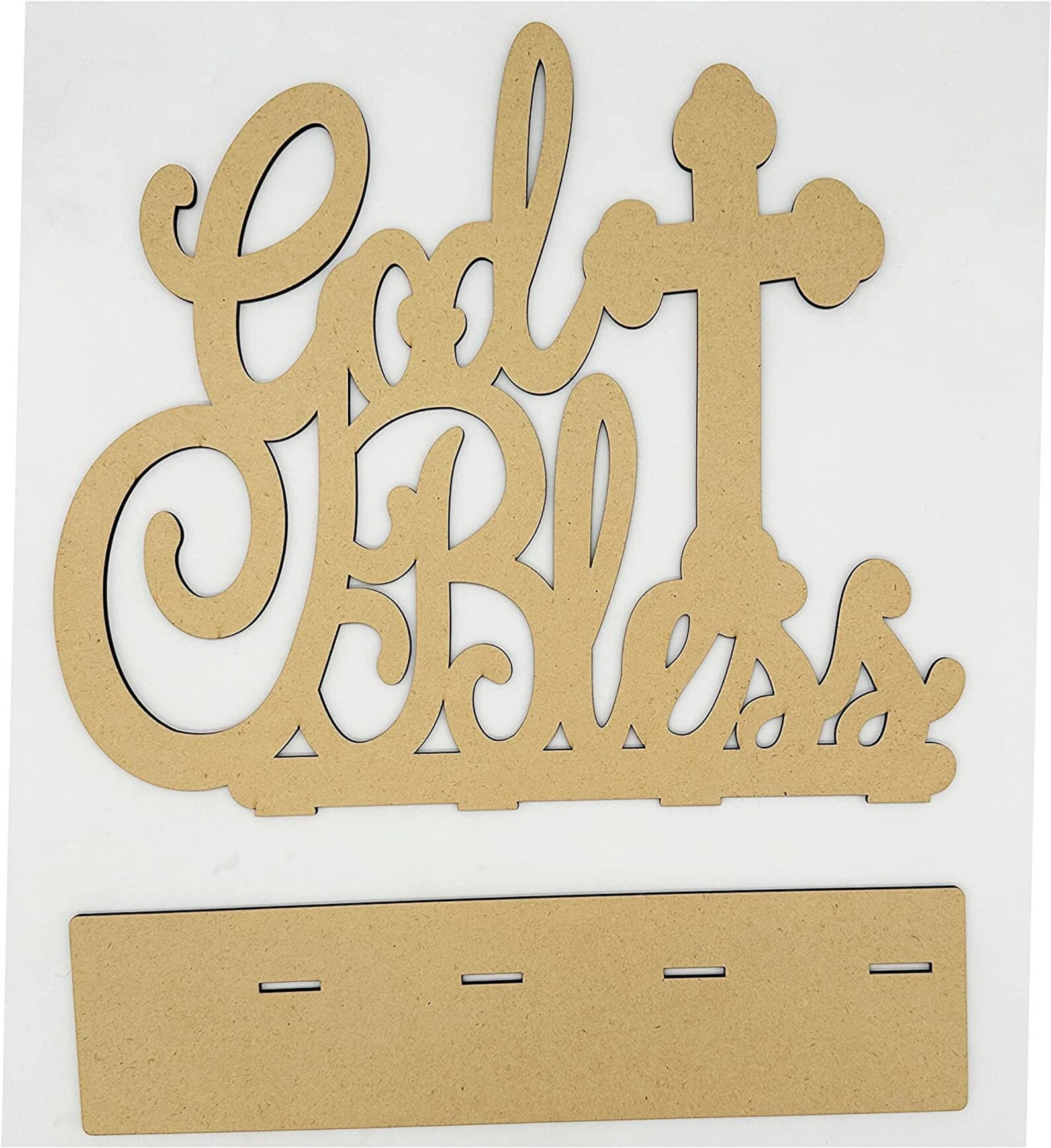 God Bless Wooden Table Centerpiece First Communion Baptism - Etsy