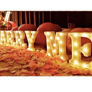 8in Gold 3D Marquee Lights | Light up Names | Wedding Lights Decor ...