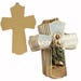 Saint St. Jude Wooden Wall Cross Religious San Judas Tadeo Cruz Baptism ...