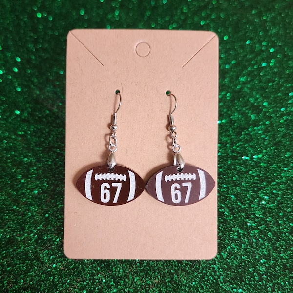 Football Earrings - Etsy
