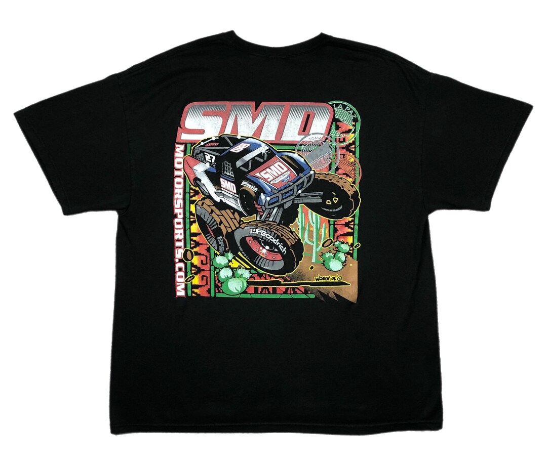 Vintage 90s/y2k SMD Motorsports Monster Truck/rally Truck Racing Double ...