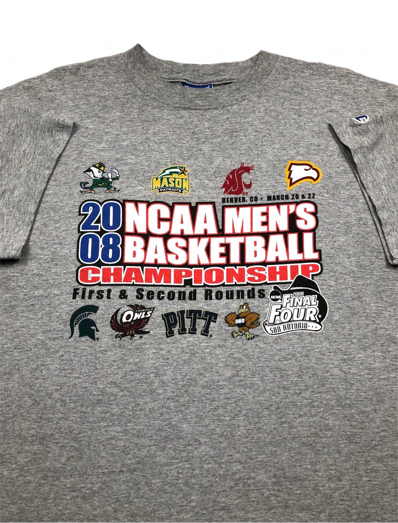 Vintage 2008 NCAA Basketball Championship March Madness Graphic T-shirt ...
