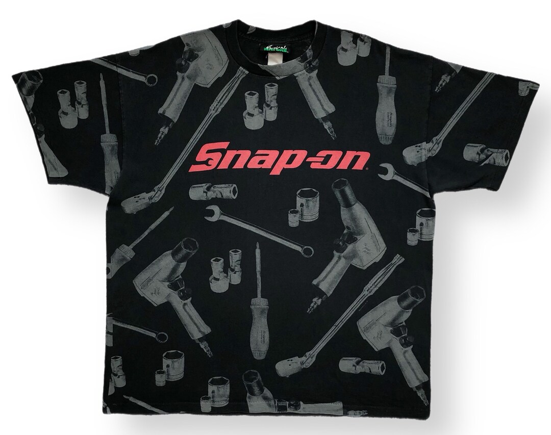Vintage 1997 Snap-on Made in USA All Over Print Racing/tools Graphic T-shirt Size XL - Etsy