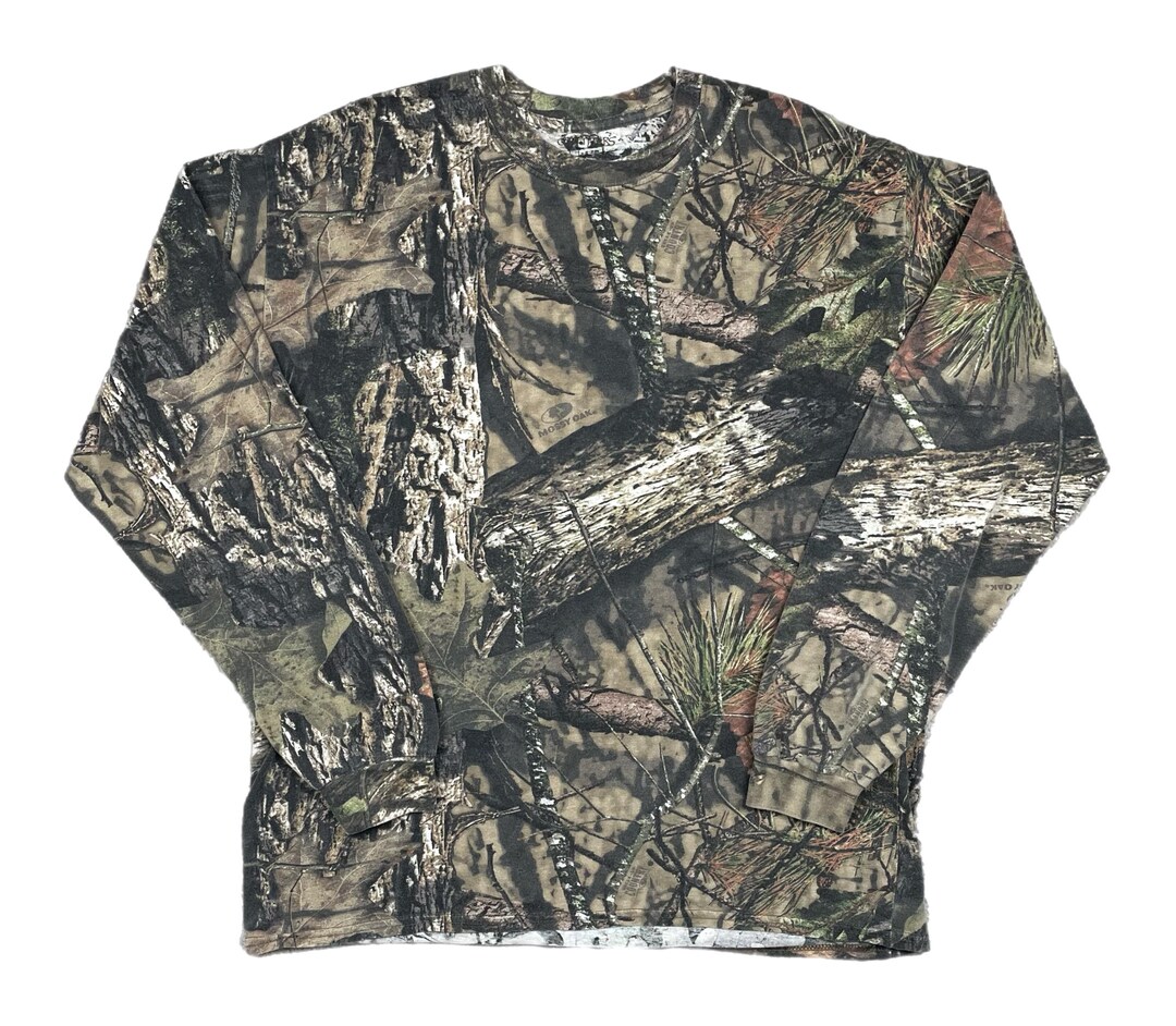 Vintage Y2K Mossy Oak Break up Country Camouflage Long Sleeve T-shirt ...