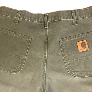 Vintage 90s Carhartt Olive Green Cargo Work Pants Size W36 L34 - Etsy