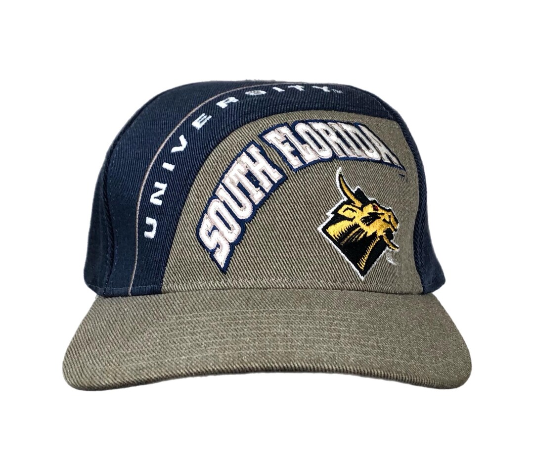Vintage 90s Lee Sport/nutmeg Mills USF Bulls Embroidered Snapback Hat ...