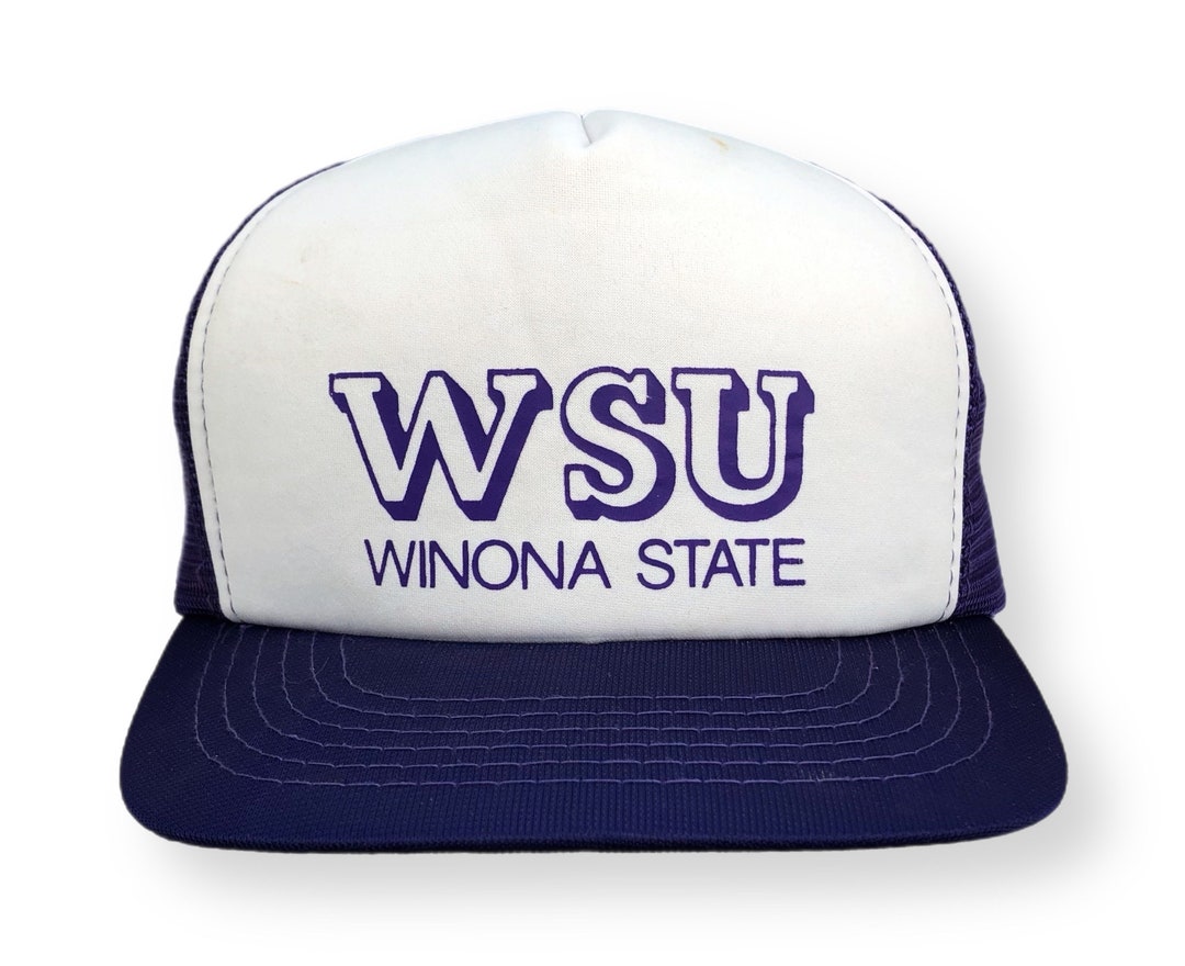 Vintage 80s Youngan Winona State University Warriors Mesh Snapback ...
