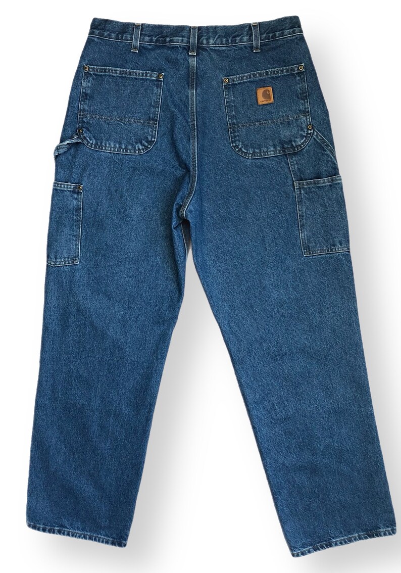 Vintage 90s/00s Carhartt Double Knee/double Front Denim Medium Wash Work Jeans Size W36 L32 - Etsy