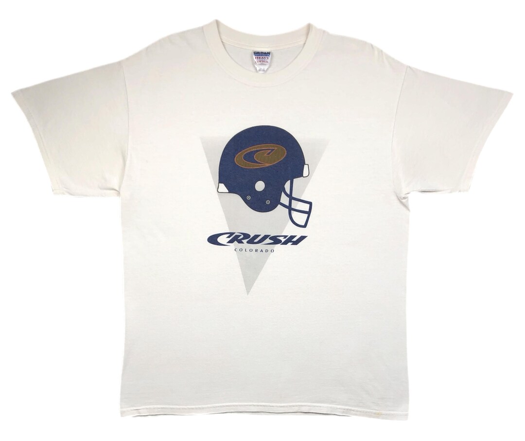 Vintage Y2K Colorado Crush Arena Football League Helmet Logo Graphic T ...