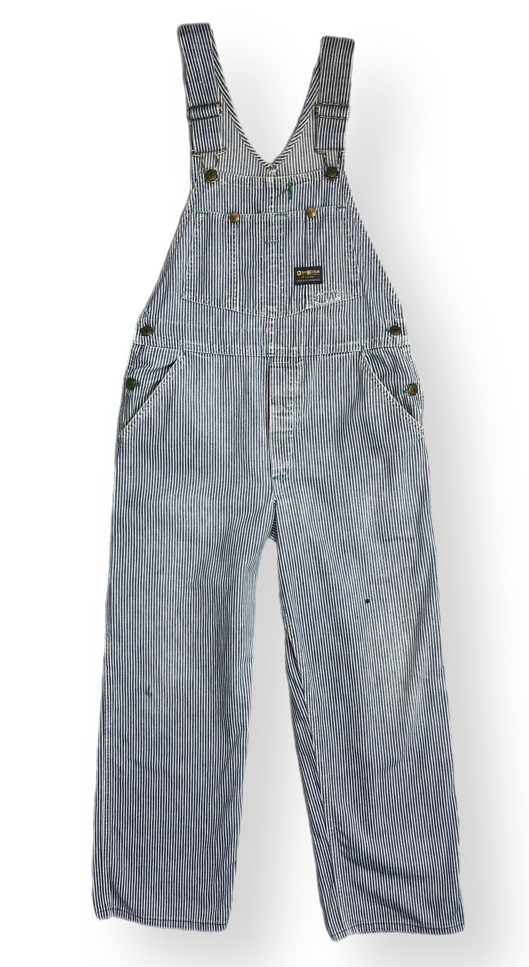 Vintage 60s Osh Kosh Bgosh Hickory Stripe Union Made Sanforized Vestbak ...