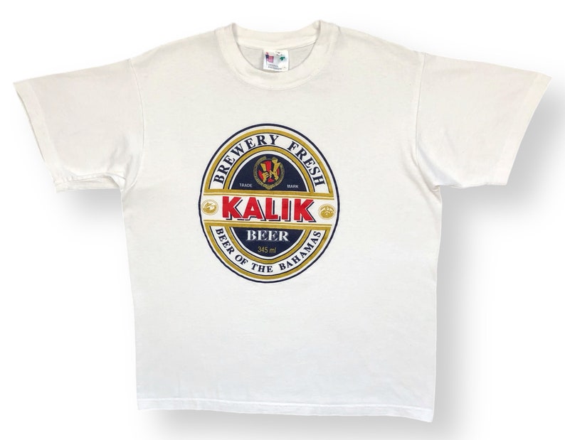 Vintage 90s Kalik Beer beer of the Bahamas Promotional Alcohol Graphic ...
