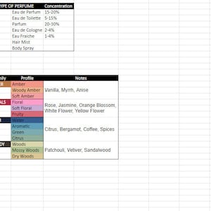 Perfume and Makeup Inventory Excel Google Sheets - Etsy