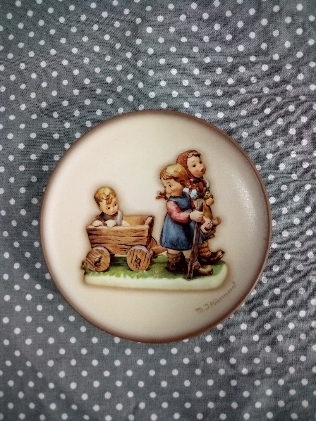 Vintage MI Hummel Mini Plate "frohe Farht Pleasant Journey" / Art ...