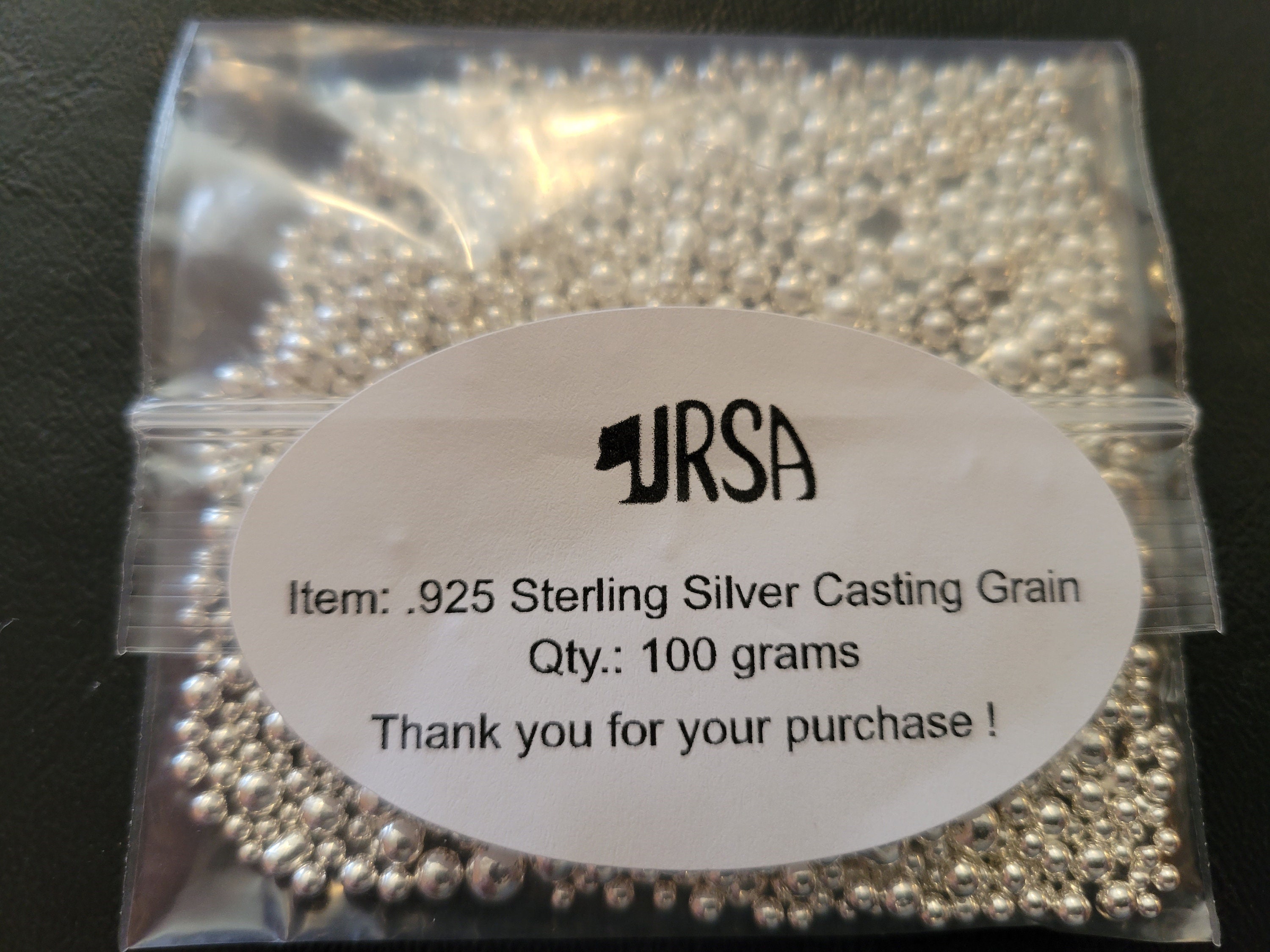 100 grams .925 Sterling Silver Casting Grain Free Domestic Shipping Etsy