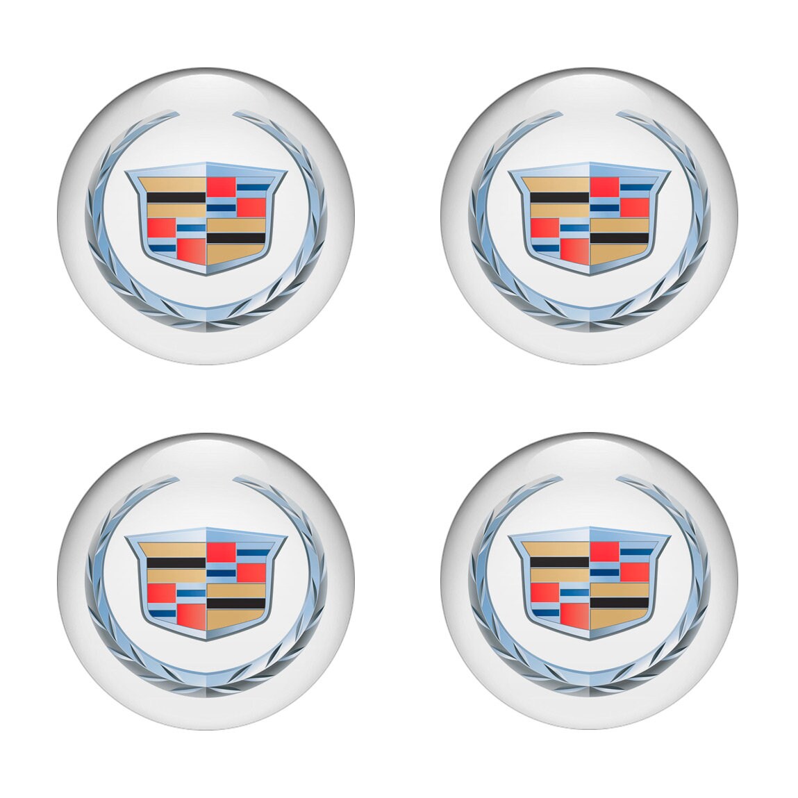 Domed Sticker Cadillac SET 4 X 30-120 Mm Self Adhesive - Etsy