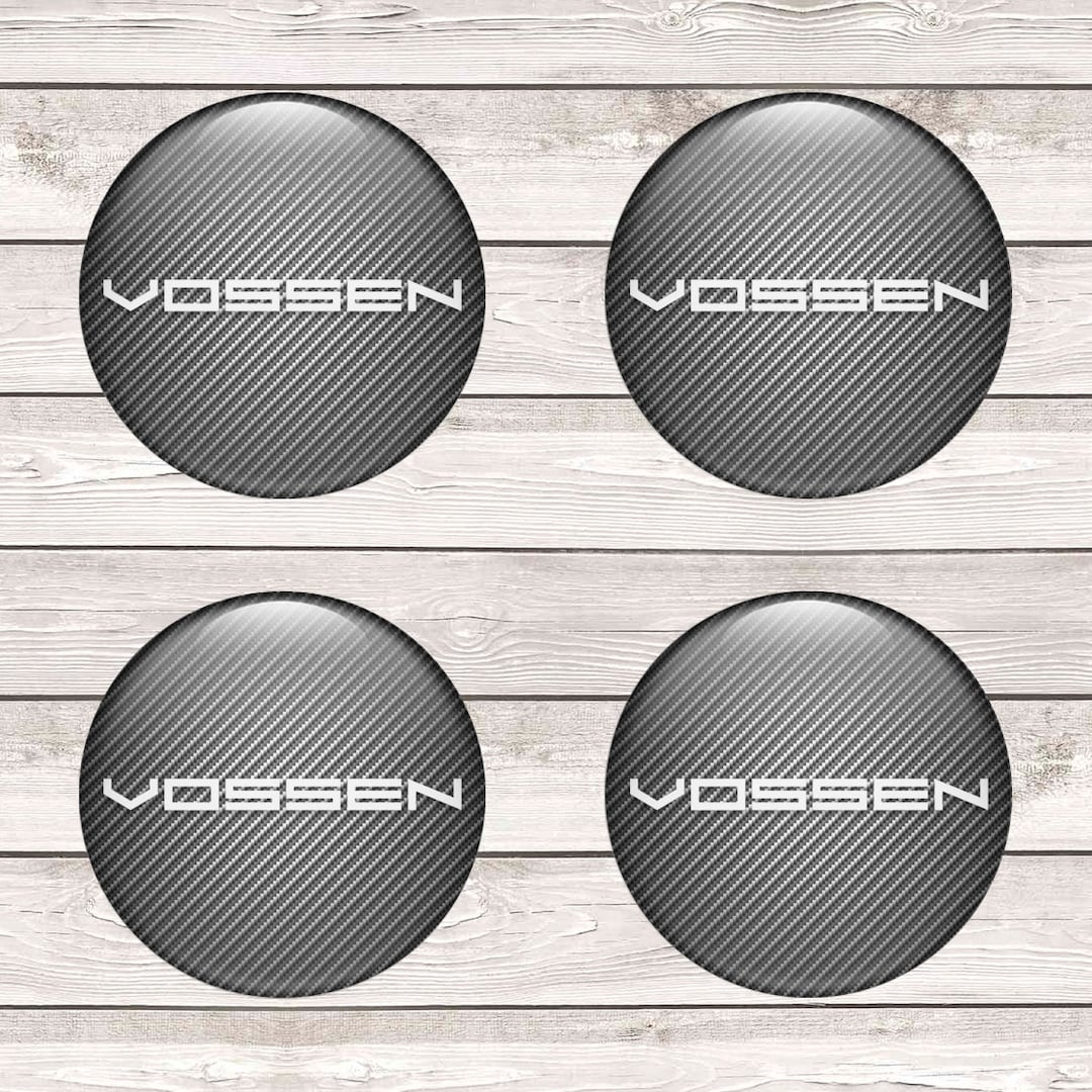 SET 4 X 40-120 Mm Hand Made Logo Vossen Silicone Stickers - Etsy