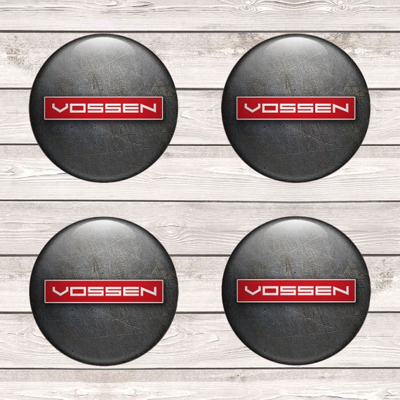 SET 4 X 40-120 Mm Hand Made Logo Vossen Silicone Stickers - Etsy