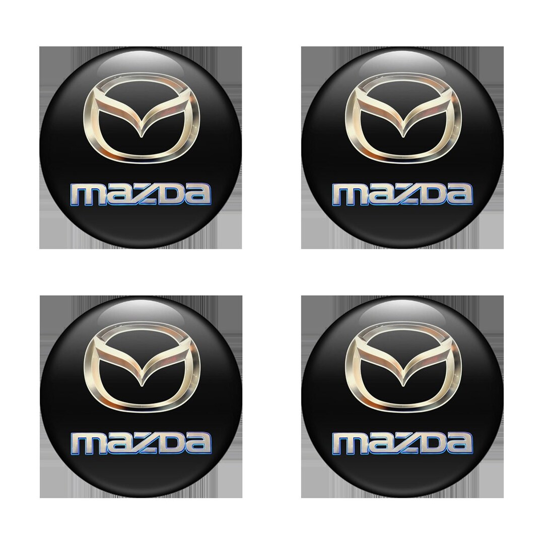 SET 4 X 40-120 Mm Mazda 3D Print Silicone Stickers Domed for - Etsy