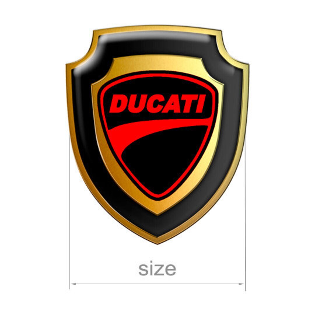 Ducati Badge Silicone Emblem Sticker All SIZES Car Interior - Etsy