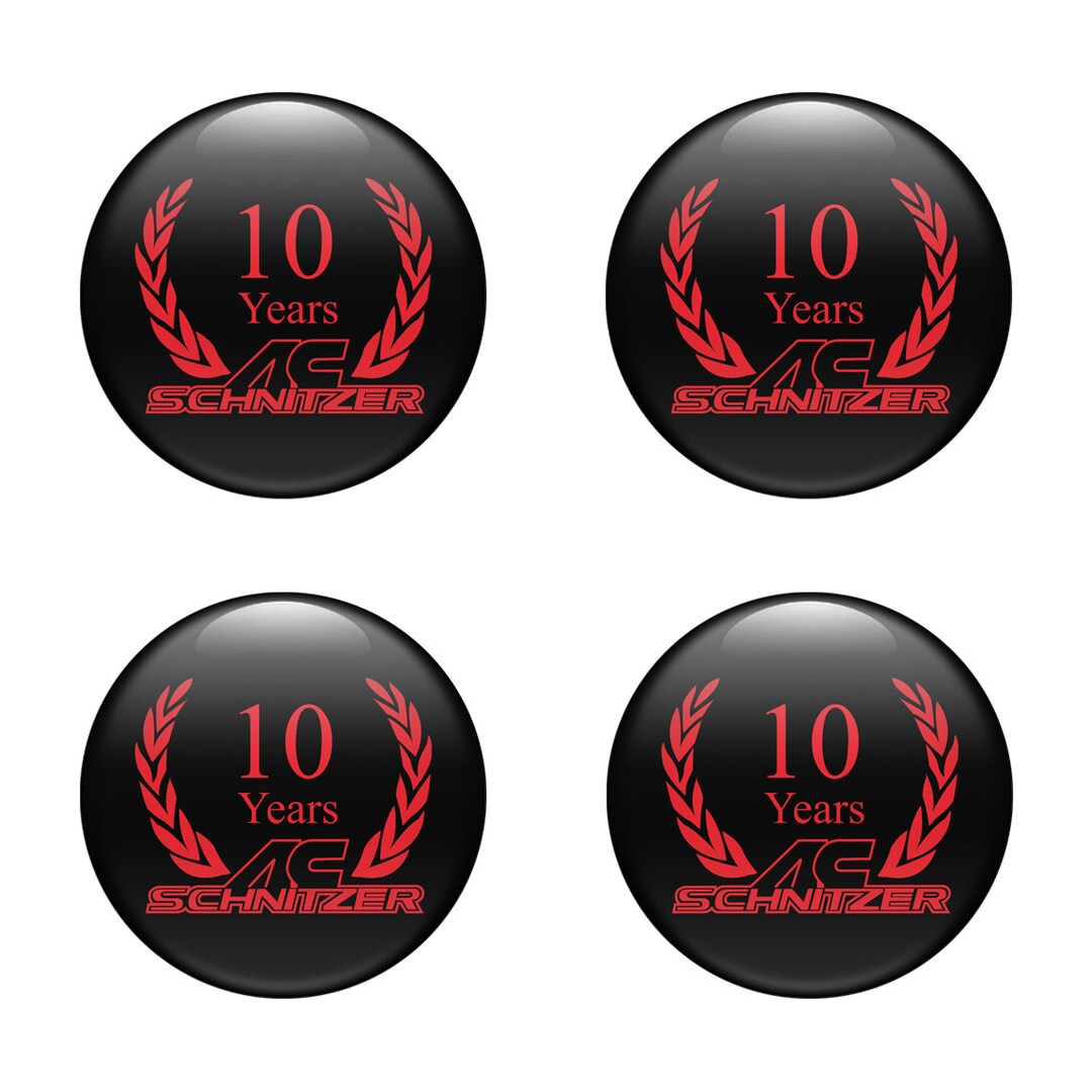 Set 4x40-120mm AC Schnitzer Logo Domed Stickers for Wheels Center Hub ...