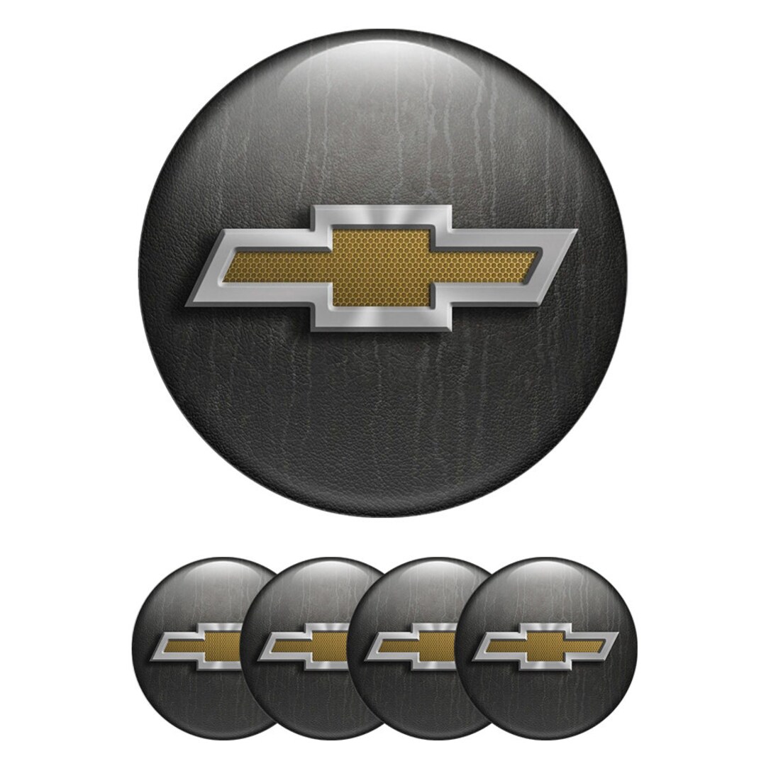 SET of 4 All Sizes Domed Sticker Emblem Chevrolet USA Flag Self ...