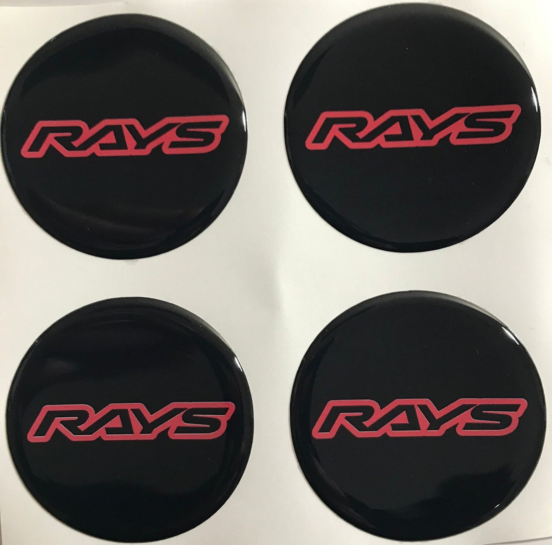 SET 4 X 40-120 Mm Hand Made Logo Rays Silikone Stickers Aufkleber Domed ...