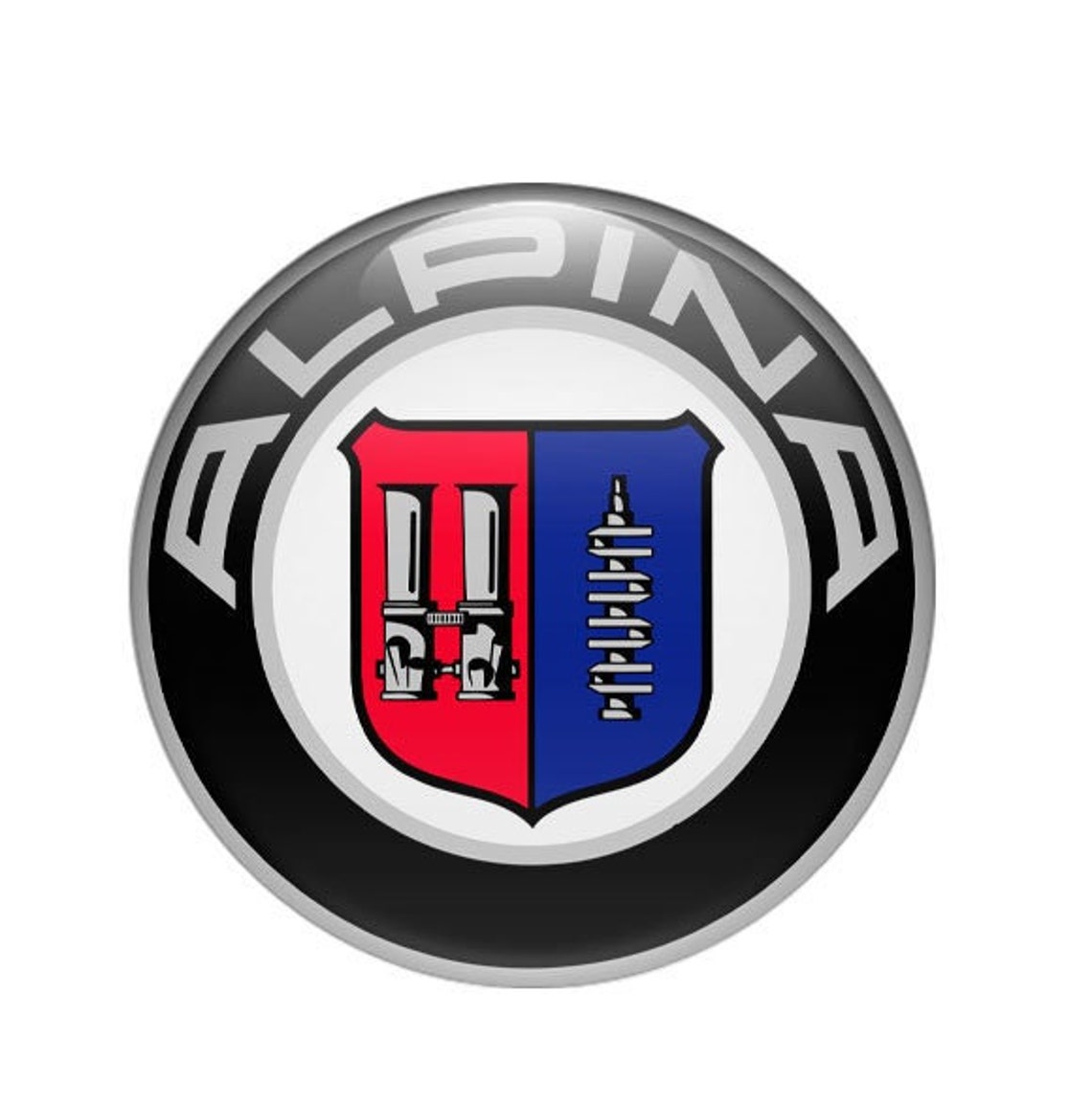 Alpina Badge Silicone Emblem Sticker All SIZES Car Interior - Etsy