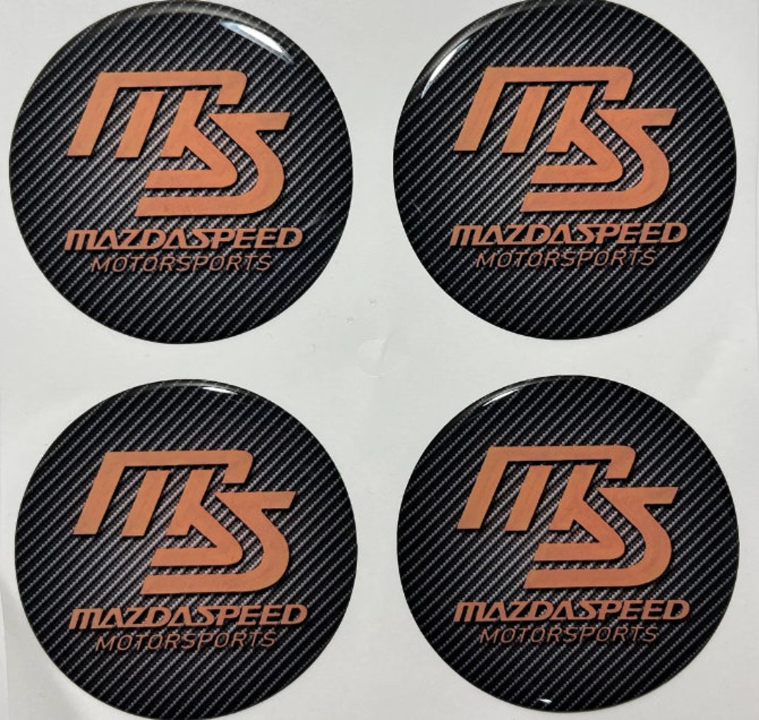 SET 4 X 40-120 Mm 3D Print Silicone Stickers Mazdaspeed Domed - Etsy