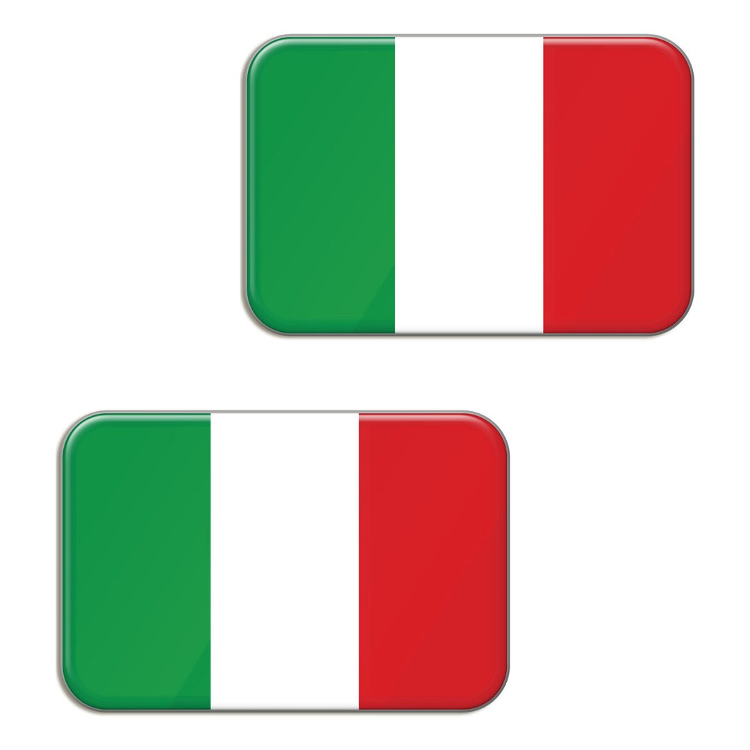 2 X Italy Flag Badge Silicone Sticker 4 Models Car Interior - Etsy