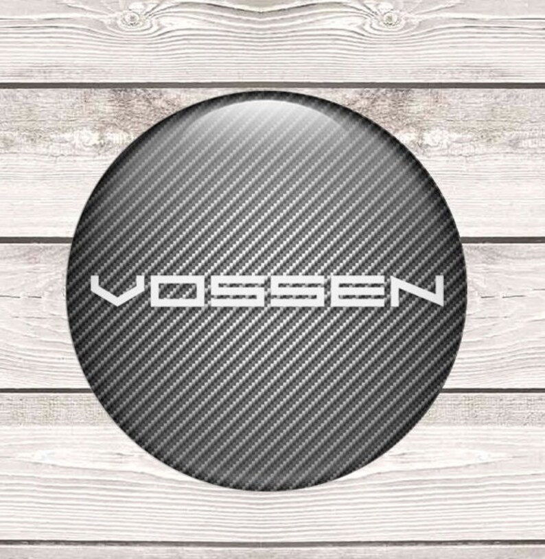 SET 4 X 40-120 Mm Hand Made Logo Vossen Silicone Stickers - Etsy