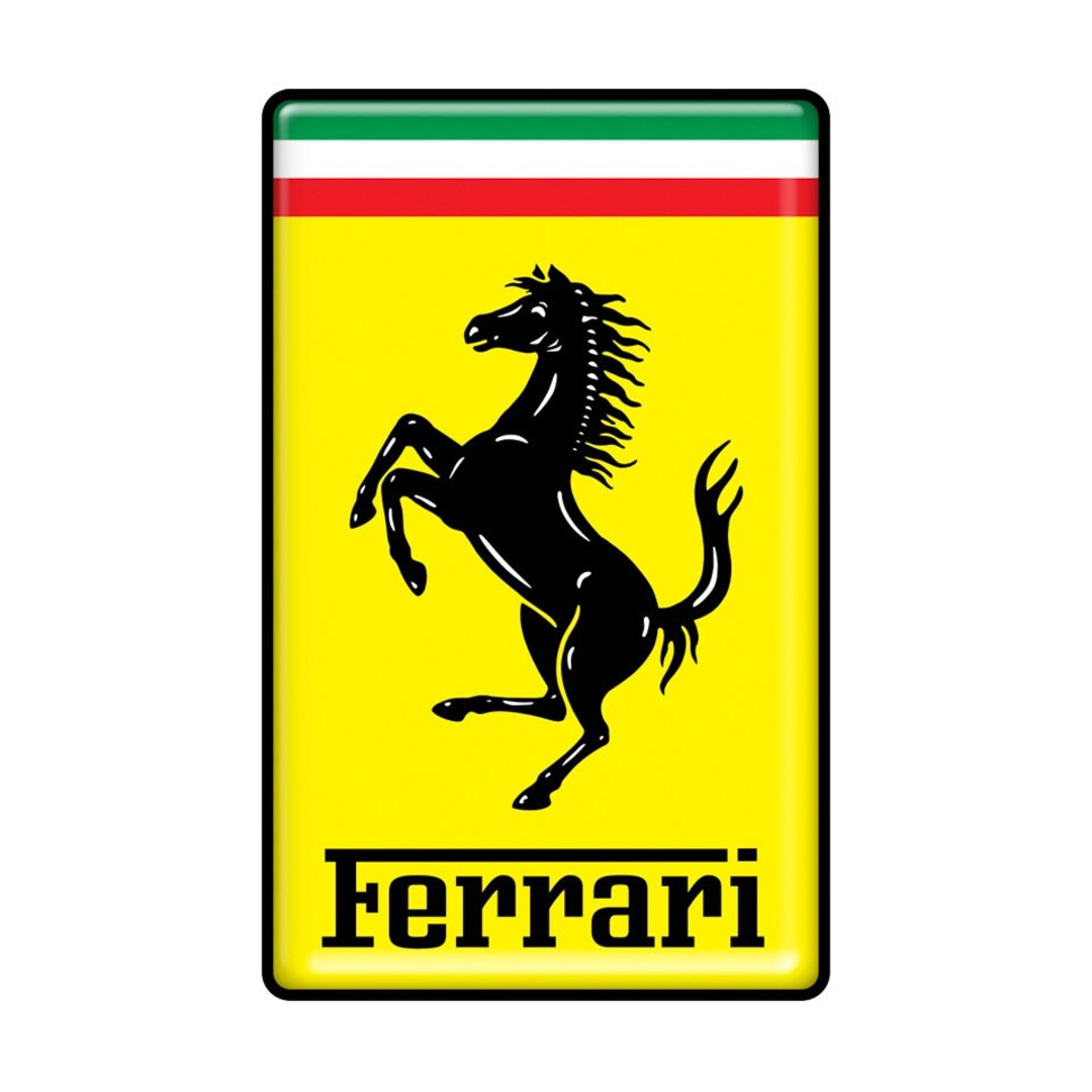Ferrari Badge Silicone Emblem Sticker All SIZES Car - Etsy