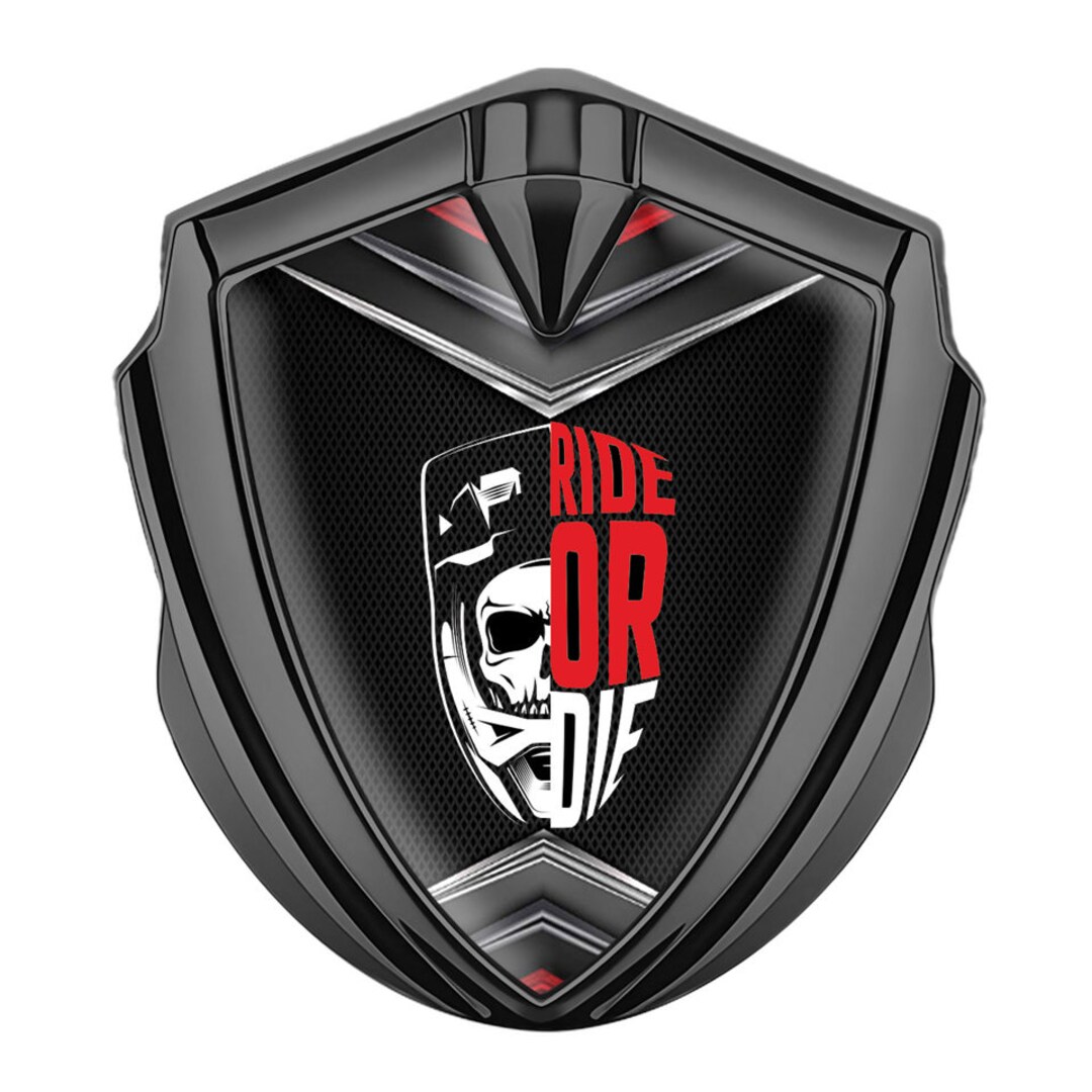 Metal Shield RIDE OR DIE Badge Silicone Emblem Sticker Car - Etsy