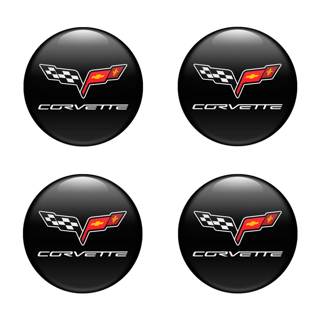 Domed Sticker Chevrolet Corvette SET 4 X 30-120 Mm Self - Etsy Canada