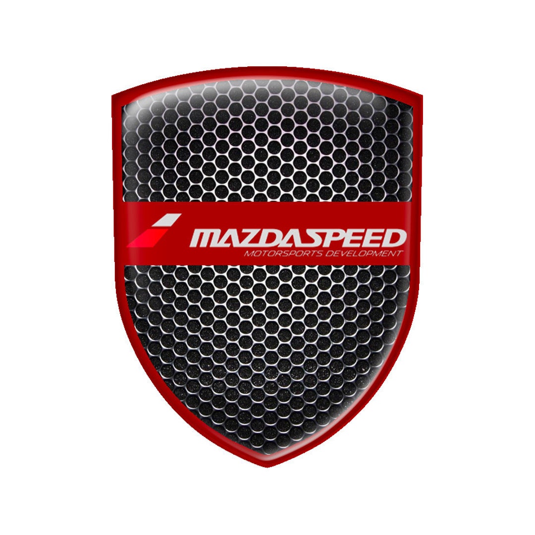 Mazdaspeed Badge Silicone Emblem Shield Sticker All SIZES - Etsy