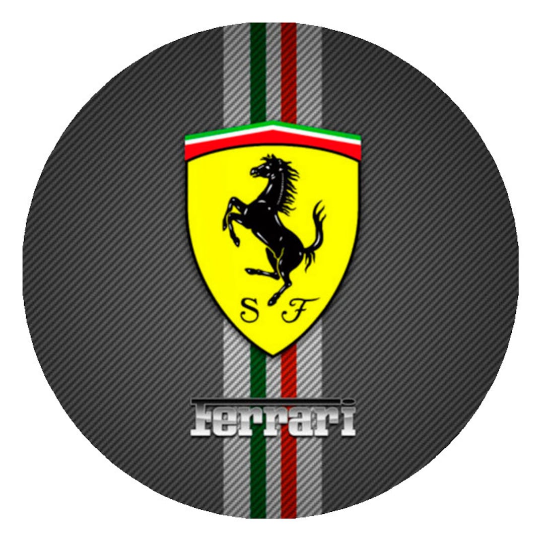 Ferrari New Badge Silicone Sticker Emblems All SIZES Car Interior ...