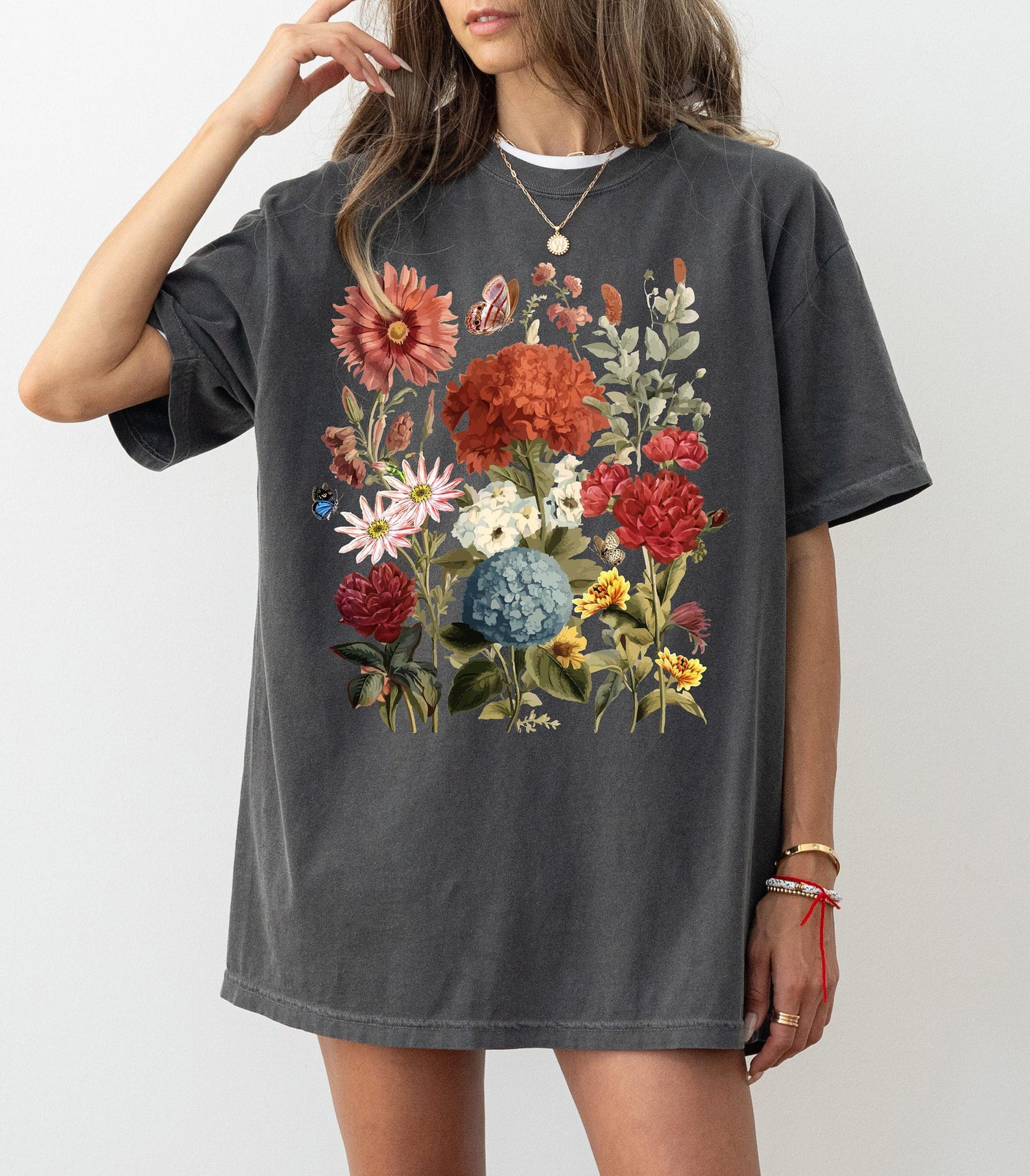 Boho Wildflowers Cottagecore Shirt, Wild Flowers Shirt, Gift for Women ...