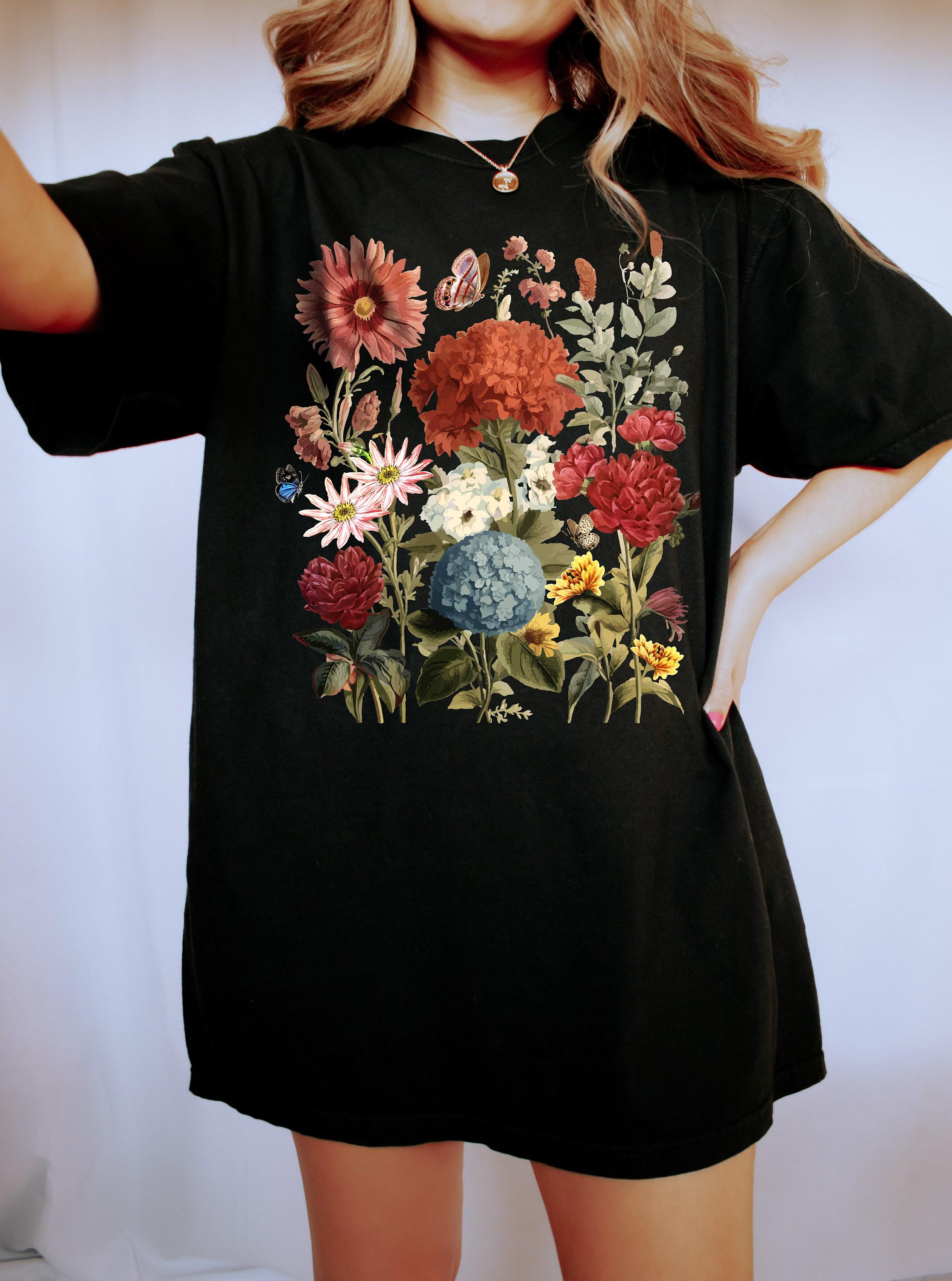 Boho Wildflowers Cottagecore Shirt, Wild Flowers Shirt, Gift for Women ...