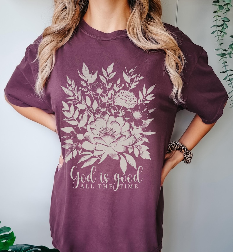 God is Good Comfort Colors® Shirt, Boho Christian Shirt for Women ...