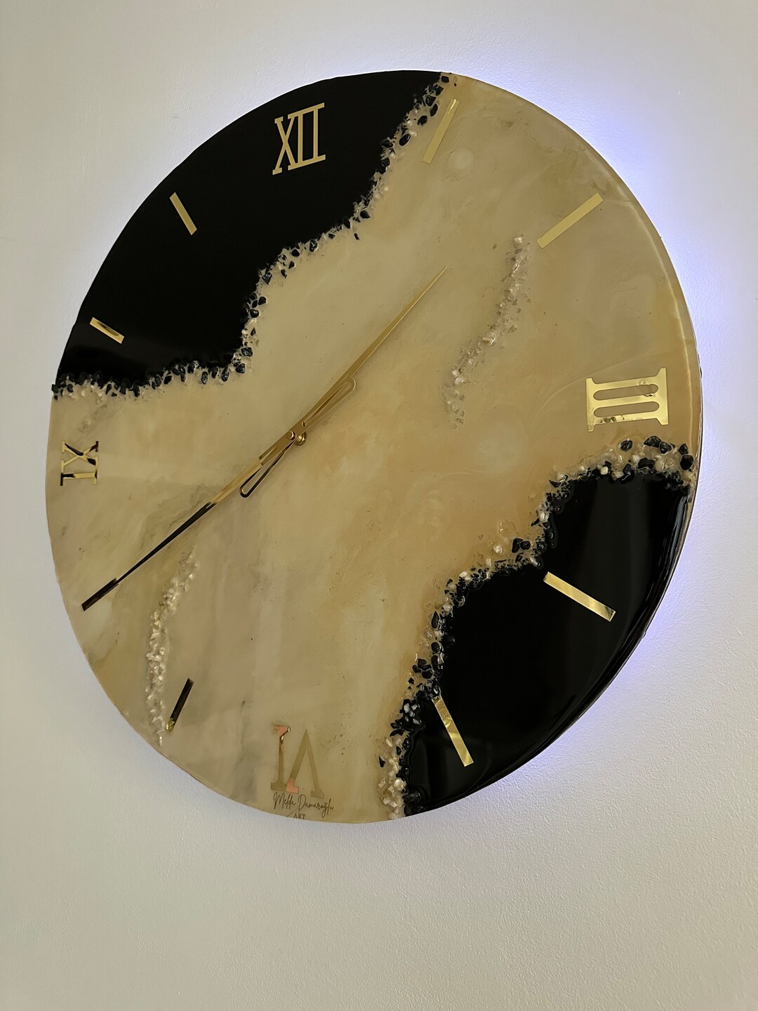 Epoxy Wall Clock - Etsy