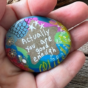 Boost Confidence With This Hand-painted Inspirational Rock - Actually ...