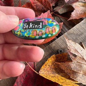 Kindness Art, Be Kind, 2 Inch Painted Rock - Etsy